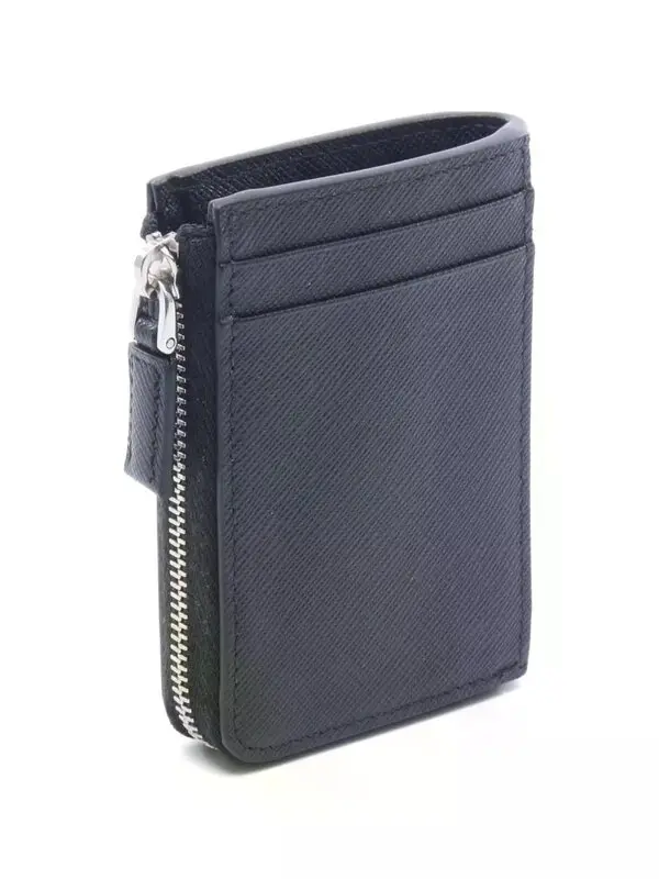 Prada 2020s Saffiano Triang Card-case Coin Purse
