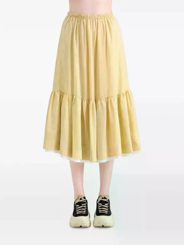 Paloma Wool Lamin Ruffled Tiered Midi Skirt