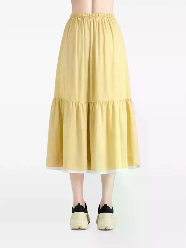 Paloma Wool Lamin Ruffled Tiered Midi Skirt