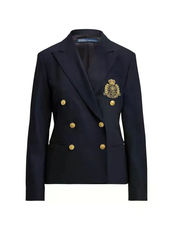 Polo Ralph Lauren Double-breasted Crest-patch Blazer