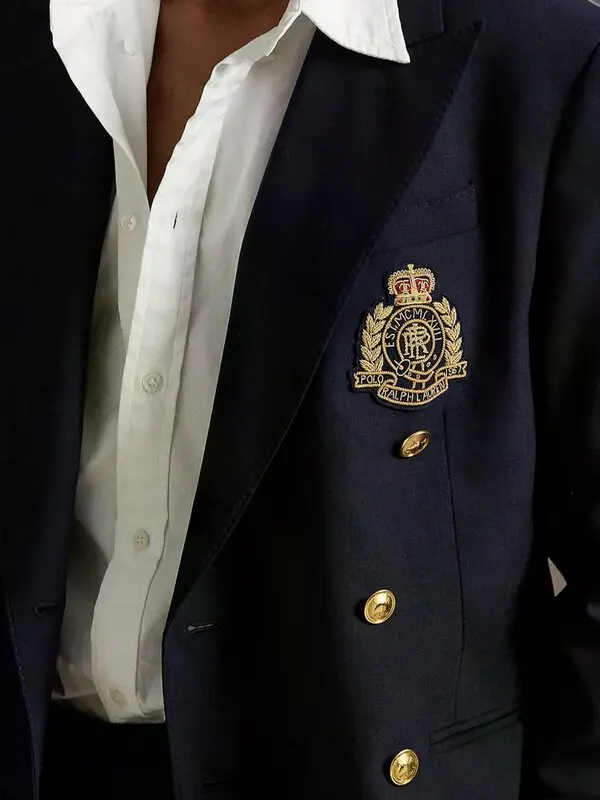 Polo Ralph Lauren Double-breasted Crest-patch Blazer