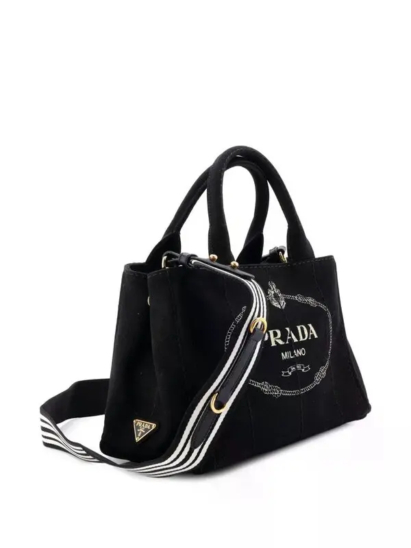 Prada Canapa Convertible Shopping Tote