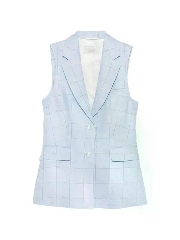 Peserico Single-breasted Linen Waistcoat