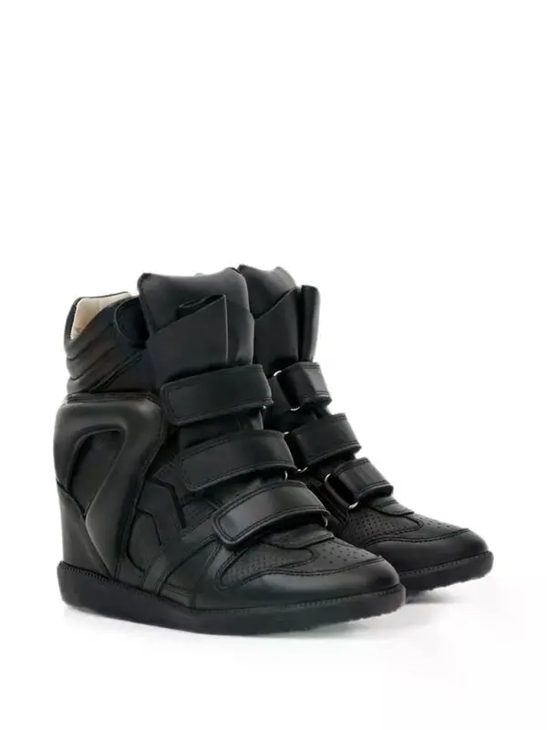 Isabel Marant Étoile Bekett Perforated Leather Sneakers - Black