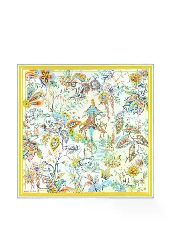 INOUI EDITIONS Graphic-print Square Scarf
