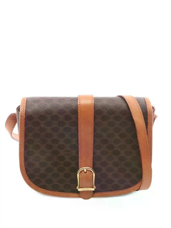 Celine Macadam Leather Shoulder Bag