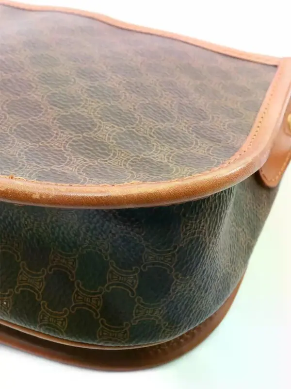 Celine Macadam Leather Shoulder Bag