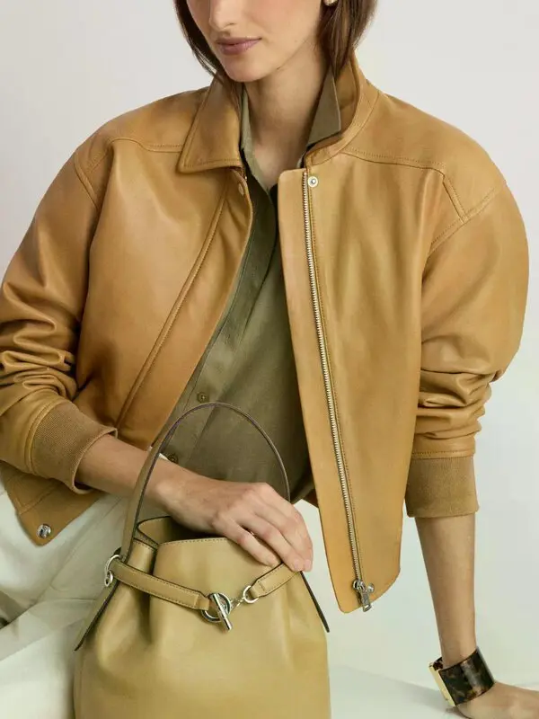 Ralph Lauren Medium Blaike Leather Bucket Bag
