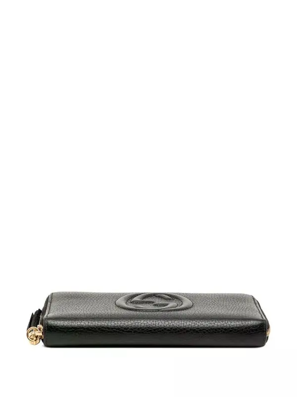 Gucci 2000-2015 Grained Calfskin Soho Zip Around Wallet Long Wallets