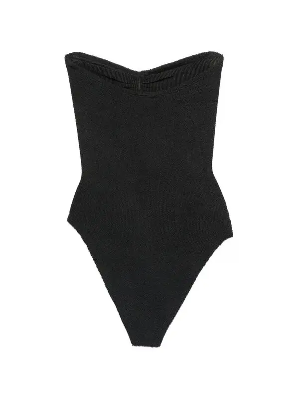 Hunza G Crinkle Effect Strapless Swimsuit