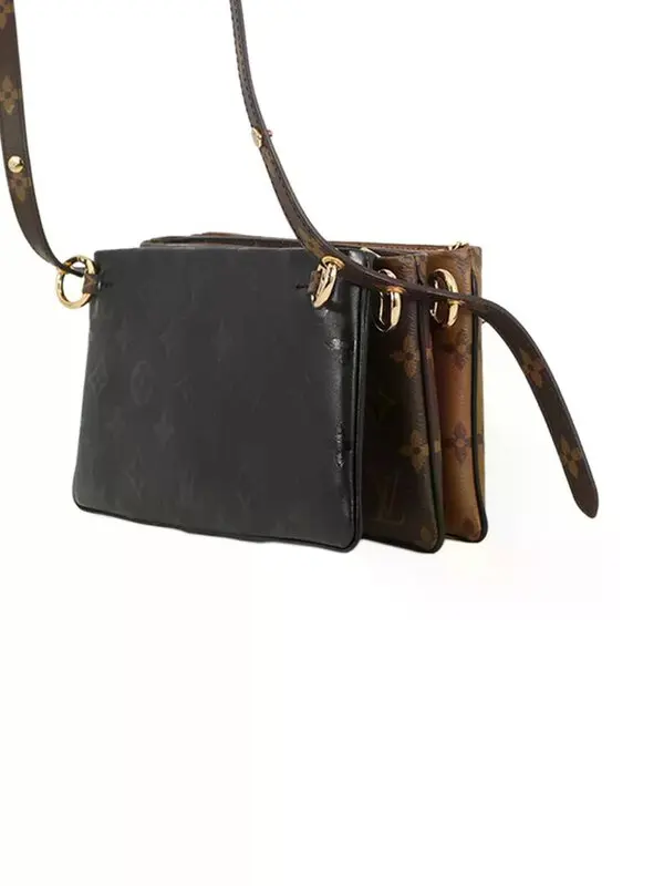 LOUIS VUITTON Monogram Reverse Lv3 Pouch Crossbody Bag