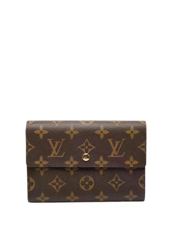 LOUIS VUITTON 2003 Monogram Porte Tresor Etui Papier Wallet Long Wallets - Brown