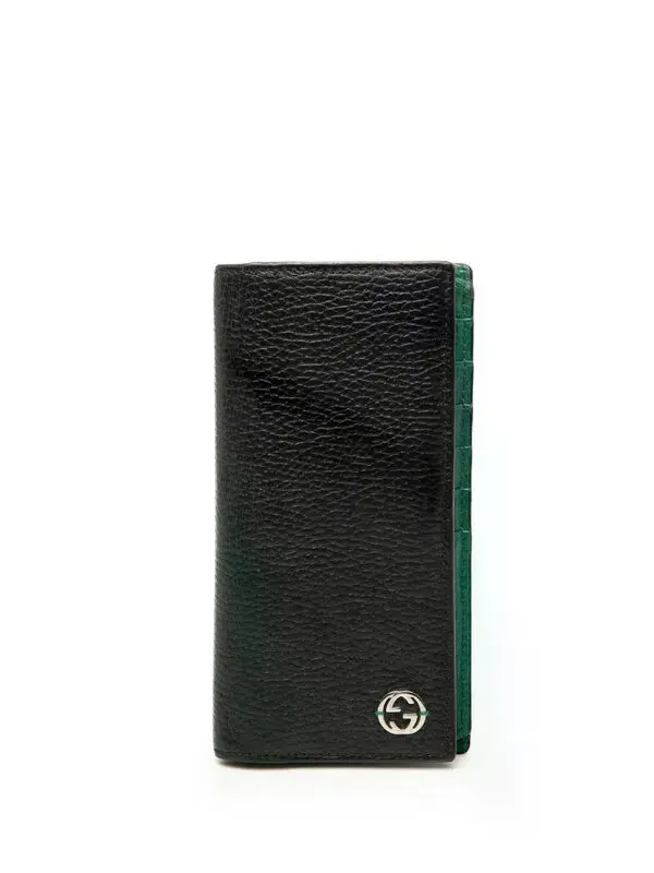 Gucci 2000-2015 Calfskin Interlocking G Bifold Wallet Long Wallets