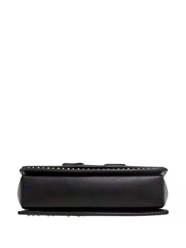 FERRAGAMO Studded Leather Ladybug Vara Bow Crossbody Bag