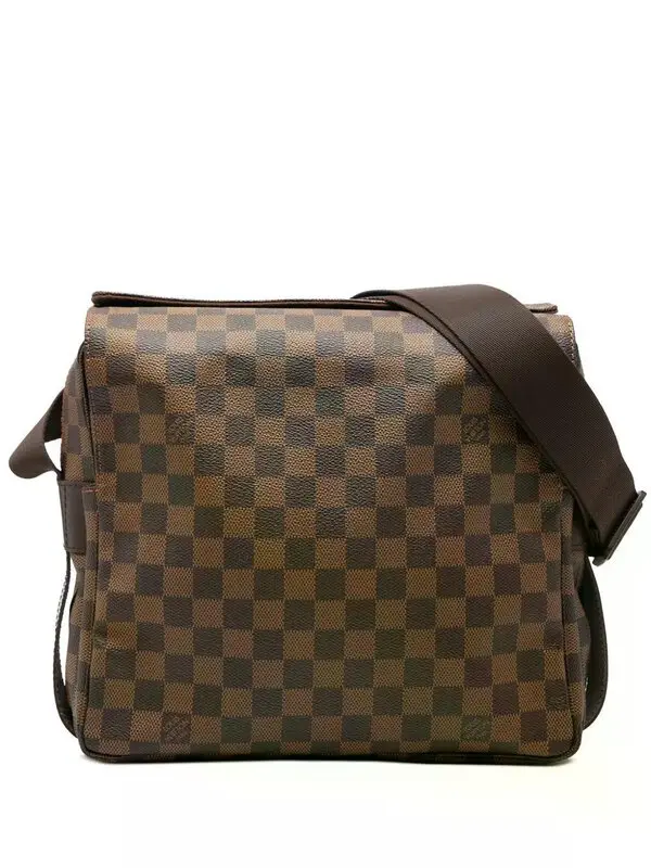 LOUIS VUITTON Damier Ebene Naviglio Crossbody Bag - Brown