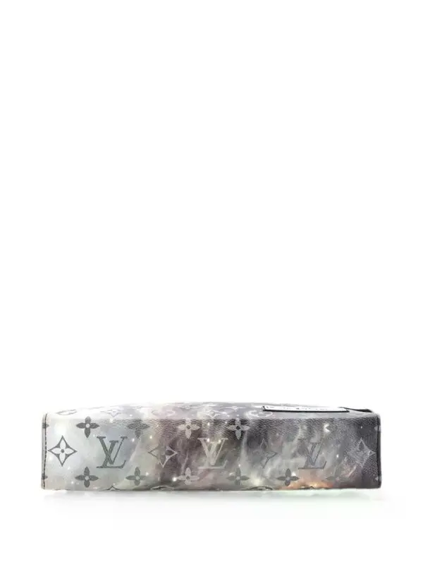 LOUIS VUITTON Monogram Galaxy Canvas Pochette Voyage Mm Clutch - Grey