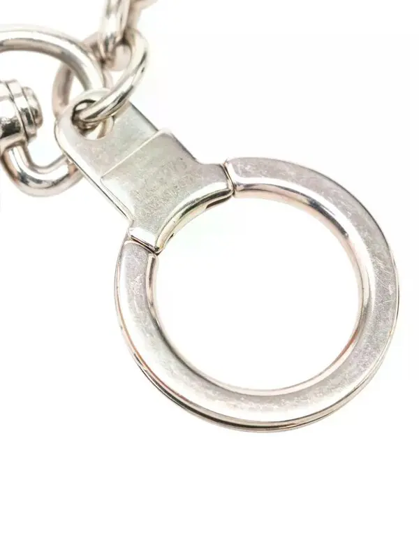 LOUIS VUITTON Brass Initiales Bag Charm Key Chain