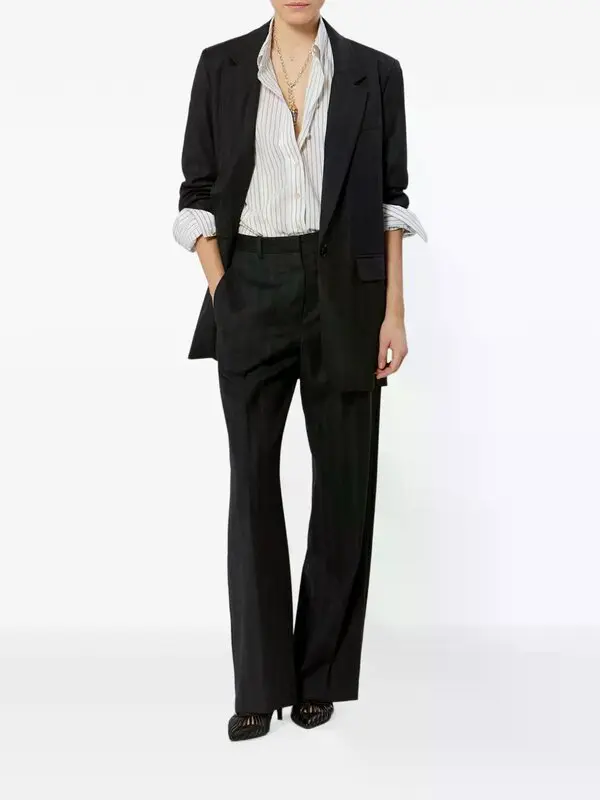 Isabel Marant Étoile Noanda Plaid Virgin Wool Trousers