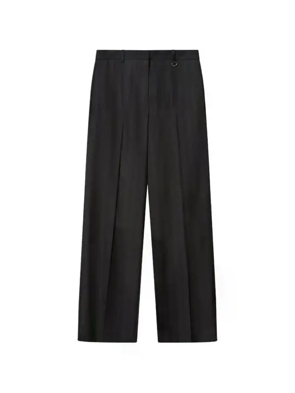 Isabel Marant Étoile Noanda Plaid Virgin Wool Trousers - Grey