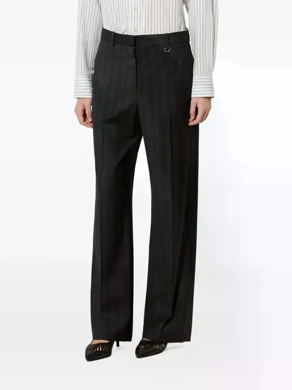 Isabel Marant Étoile Noanda Plaid Virgin Wool Trousers - Grey
