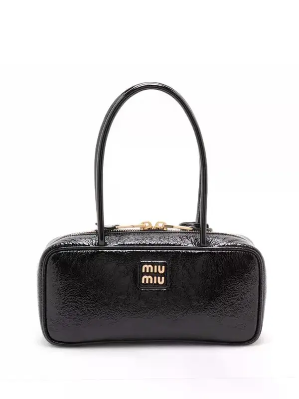 Miu Miu 2021-2026 Small Naplak Patent Logo Beau Handbag