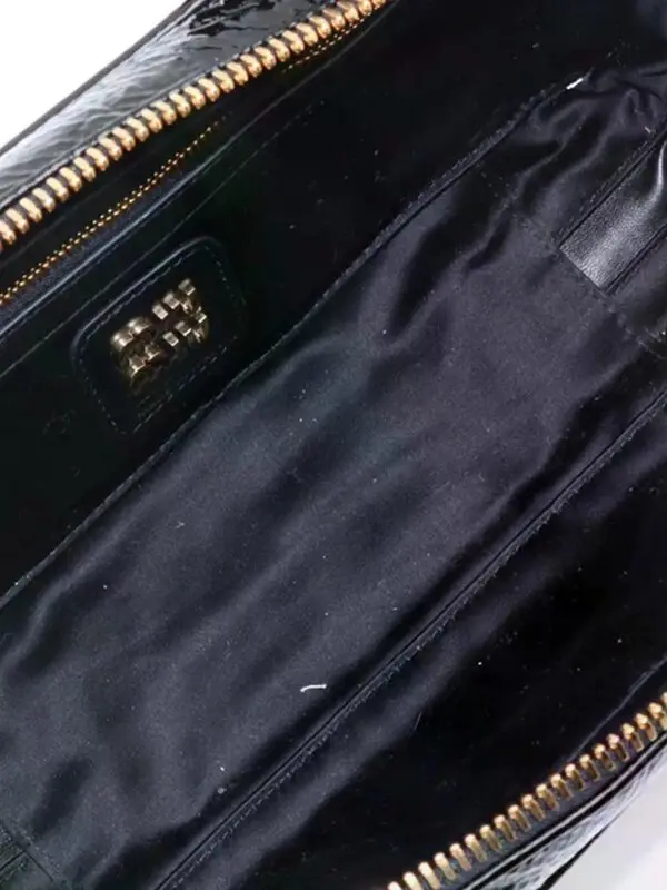 Miu Miu 2021-2026 Small Naplak Patent Logo Beau Handbag