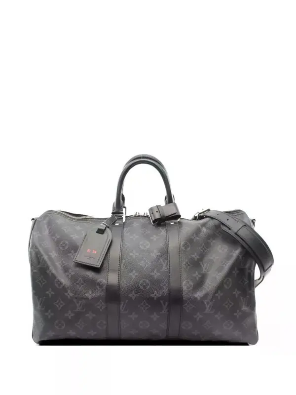 LOUIS VUITTON Keepall Bandouliere 45 Tote Bag - Grey