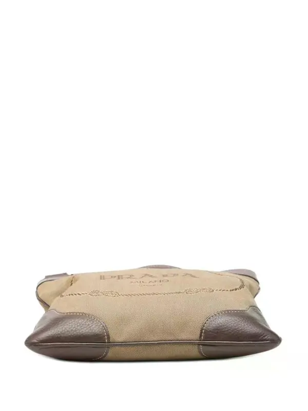 Prada Canvas Canapa Logo Crossbody Bag
