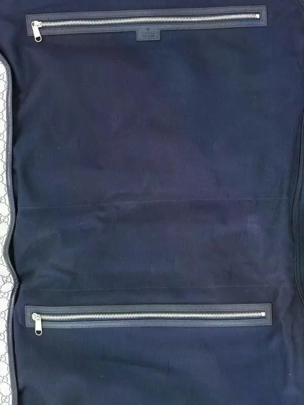 Gucci Savoy Garment Bag Gg Coated Canvas Satchel