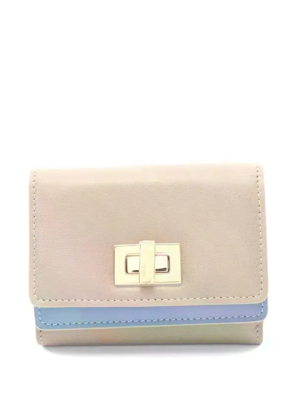 Fendi Way Turn-lock Trifold Wallet