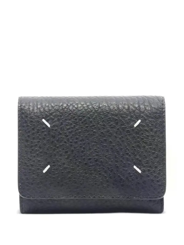 MAISON MARGIELA 2020s Four-stitch Trifold Wallet - Black