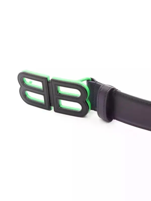 Balenciaga Bb Logo Buckle Belt