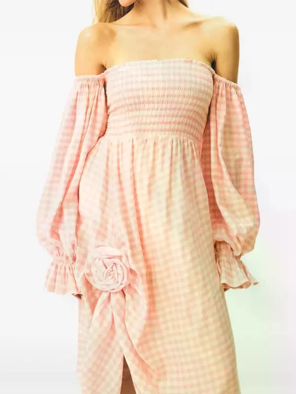 Sleeper Atlanta Off-shoulder Midi Dress