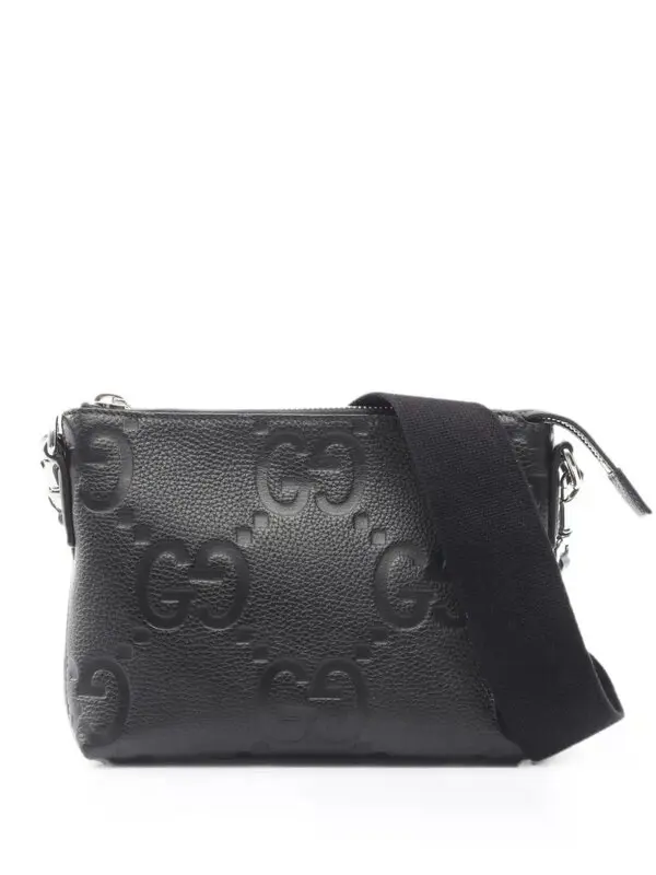 Gucci Small Jumbo Gg Leather Messenger Bag