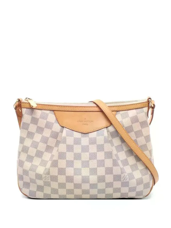 LOUIS VUITTON Damier Azur Siracusa Pm Shoulder Bag - Neutrals