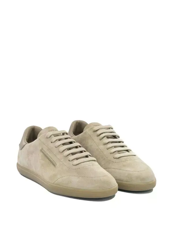 Zegna Suede Leather Sneakers