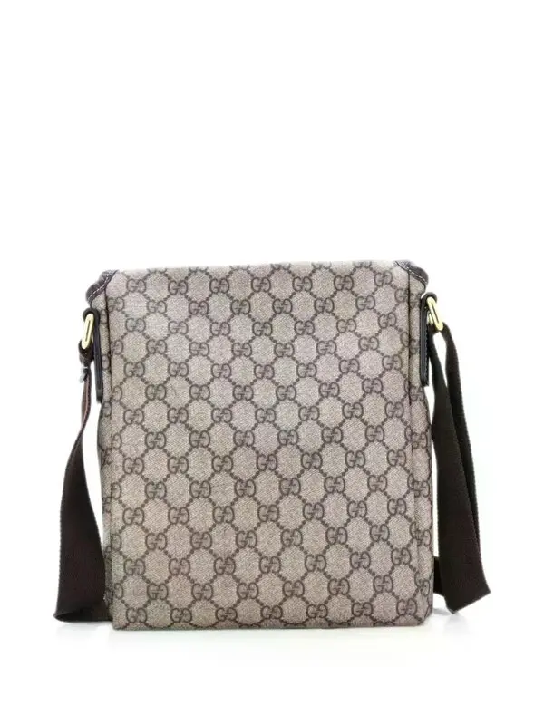 Gucci Gg Coated Canvas Messenger Bag - Brown