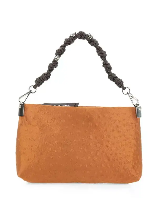 GIANNI CHIARINI Ostrich-effect Shoulder Bag
