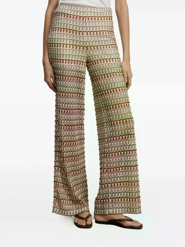Veronica Beard Fatima Geometric Pattern Trousers