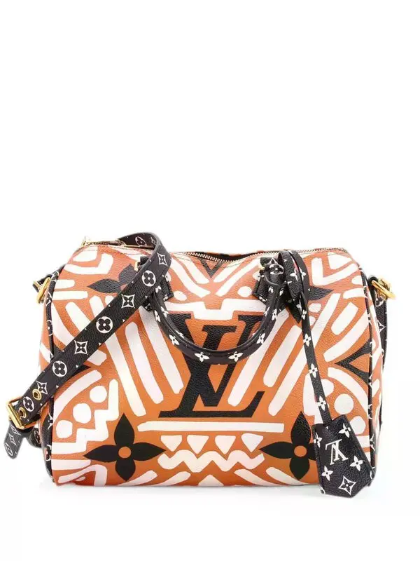 LOUIS VUITTON Speedy Bandouliere Limited Edition Crafty Monogram Giant 25 Satchel - Brown