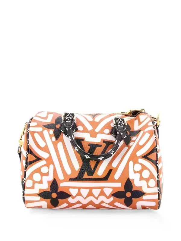LOUIS VUITTON Speedy Bandouliere Limited Edition Crafty Monogram Giant 25 Satchel - Brown
