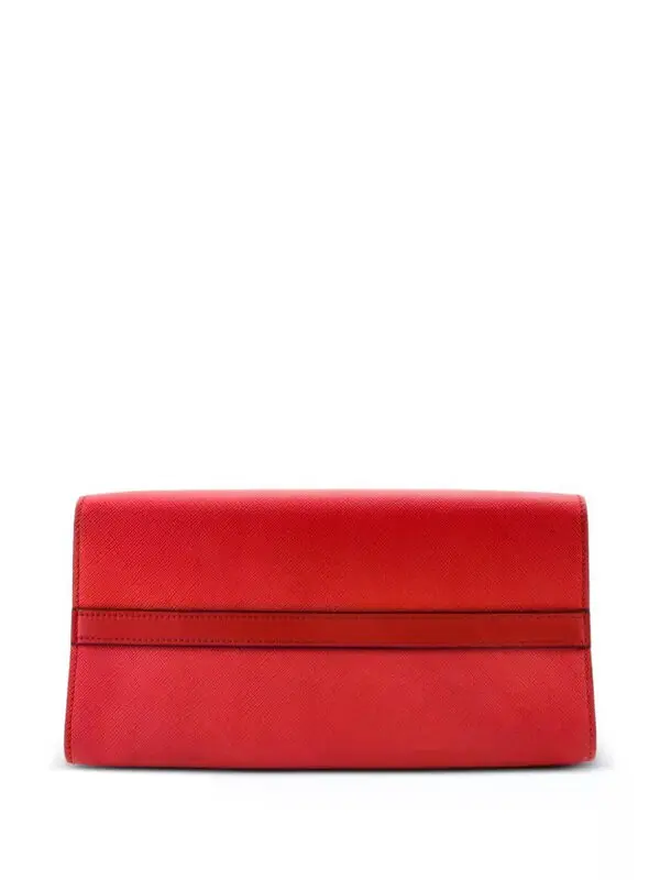 Prada Paradigme Tote Saffiano With City Calf Small Satchel - Red