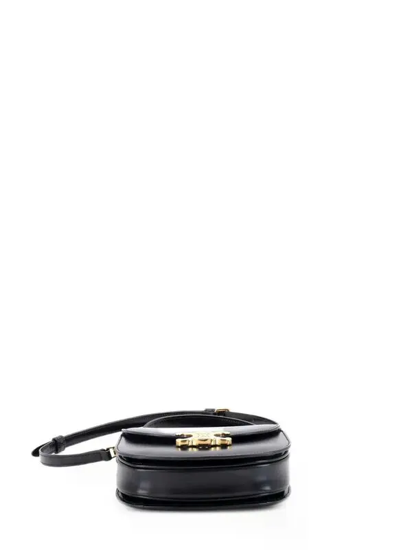 Celine Triomphe Besace Clea Top Handle Flap Bag Leather Mini Satchel