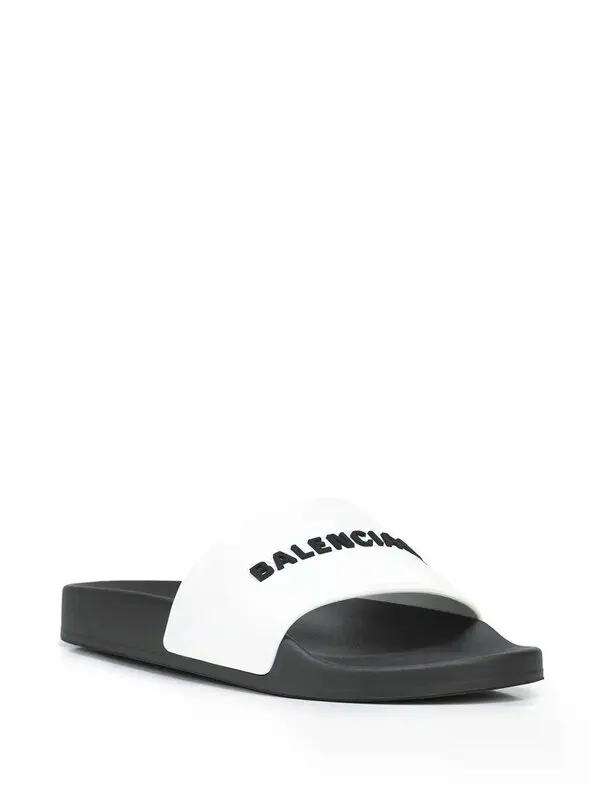 Balenciaga Logo Print Slides