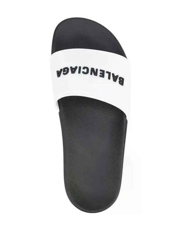Balenciaga Logo Print Slides