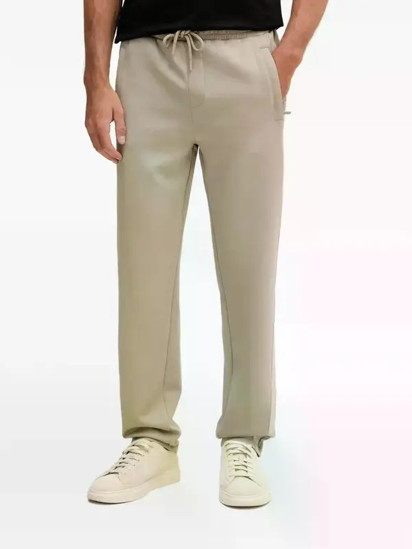 Karl Lagerfeld Logo-tape Drawstring Track Pants - Neutrals