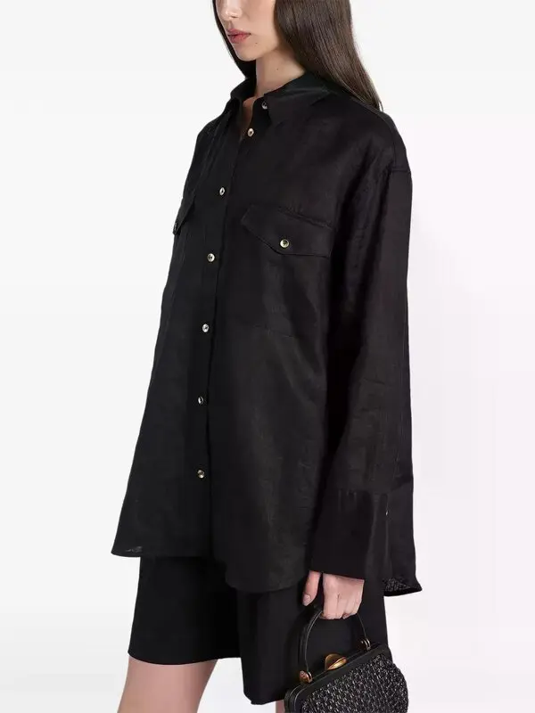 Alice + Olivia Finely Pocket-detail Button-up Shirt
