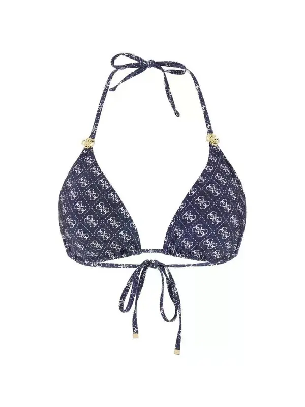 Guess 4g Logo Triangle Bikini Top