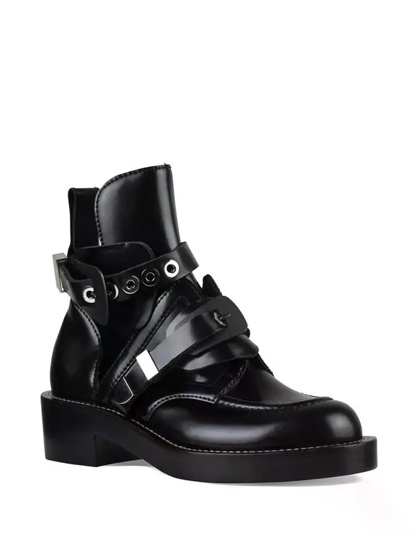 Balenciaga Ceinture Cut-out Ankle Boots