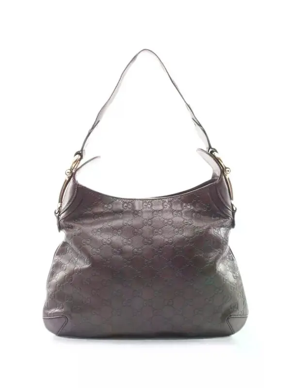 Gucci Horsebit Shoulder Bag - Brown